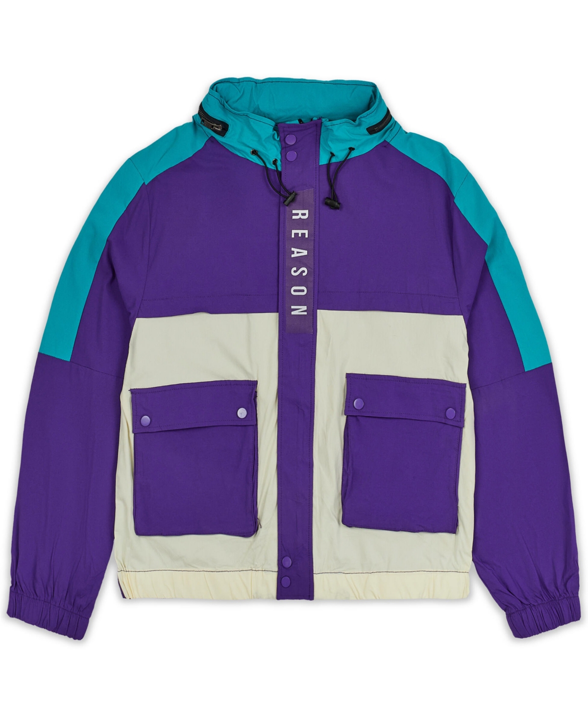 Click here for Reason Mens Soho Stretch Nylon Jacket - Purple prices