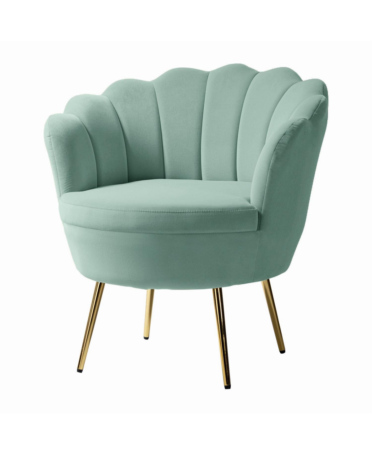 Click here for Modern Velvet Barrel Chair with Channel Tufted Bac... prices