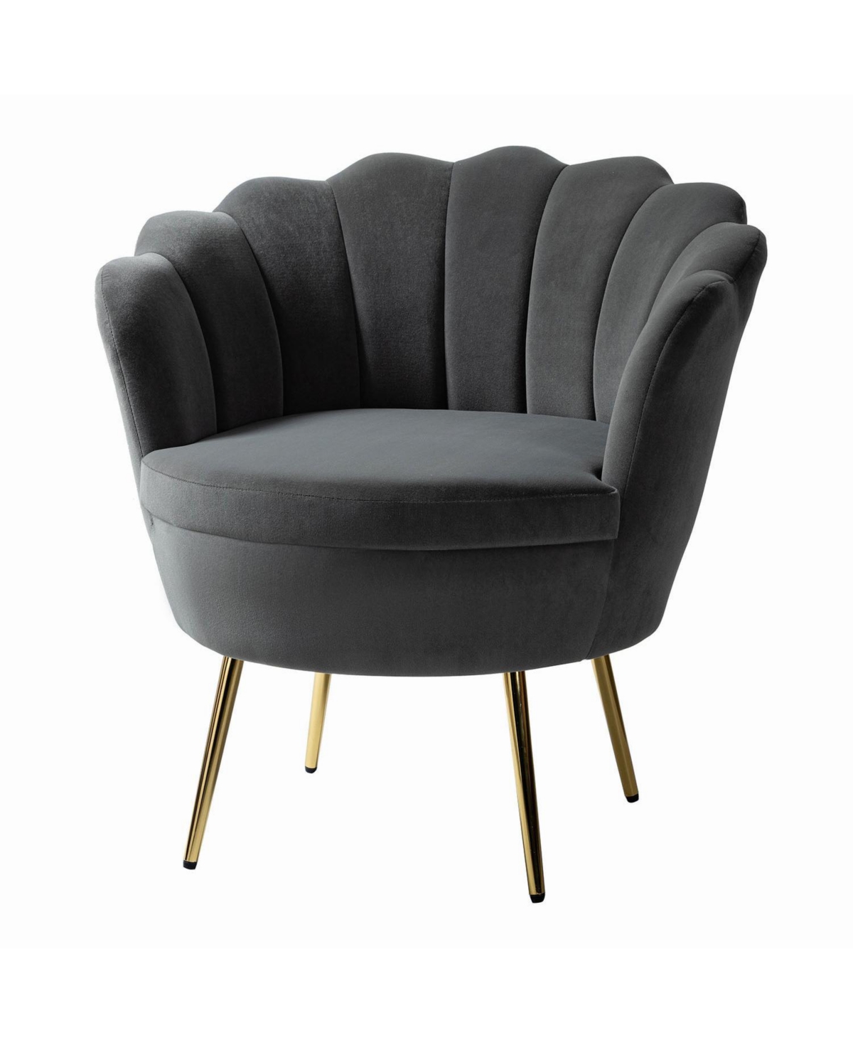 Click here for Modern Velvet Barrel Chair with Channel Tufted Bac... prices