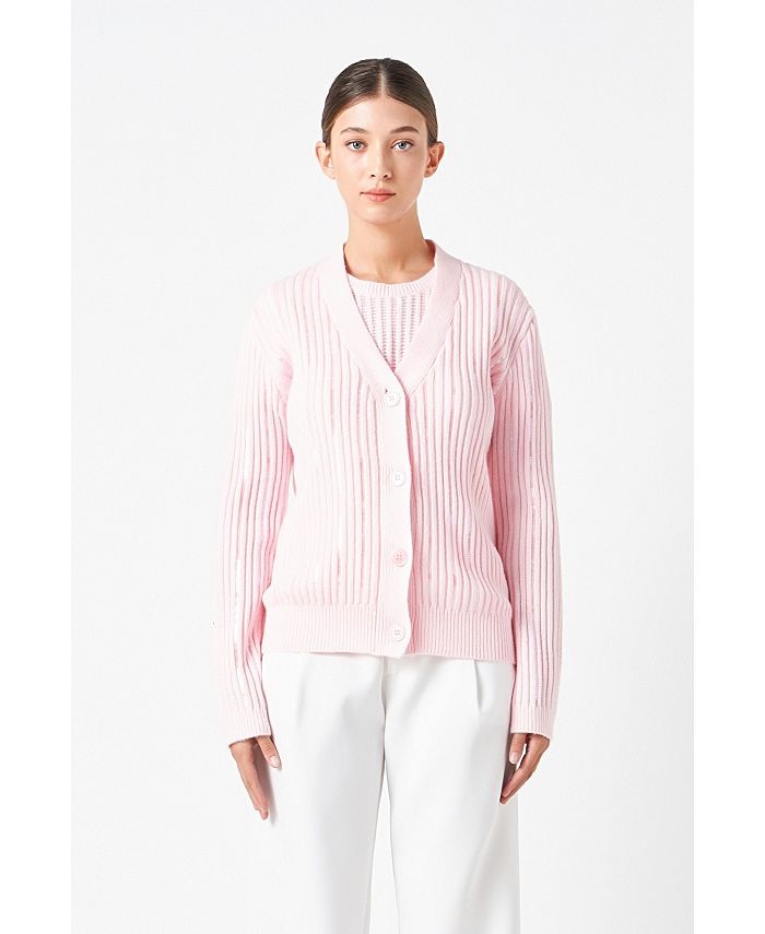endless rose Women's Sequins Cardigan - Macy's