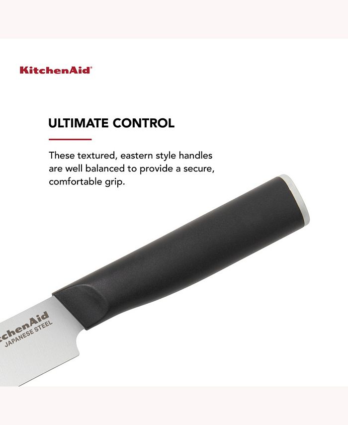 KitchenAid Japanese Steel Classic 12 Piece Knife Block Set with Built ...