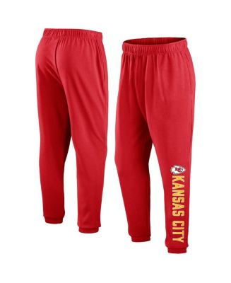 Men's Fanatics Red Kansas City Chiefs Chop Block Fleece Sweatpants - Macy's