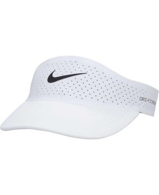 Men's Nike White Ace Performance Adjustable Visor - Macy's