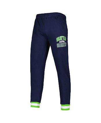 Starter Men's College Navy Seattle Seahawks Blitz Fleece Jogger Pants ...