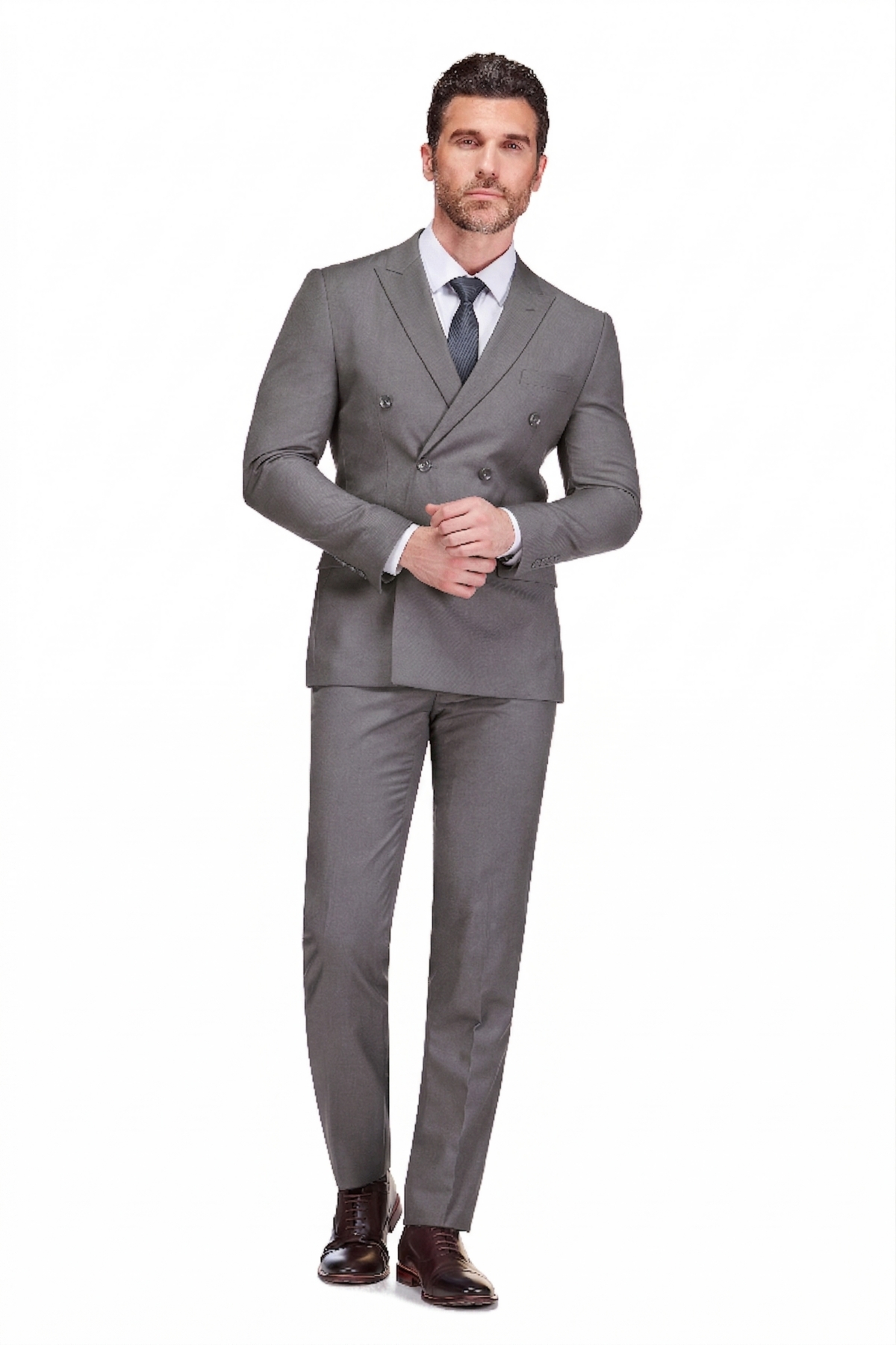 Click here for Gino Vitale Mens Slim Fit 2-Piece Double Breasted... prices