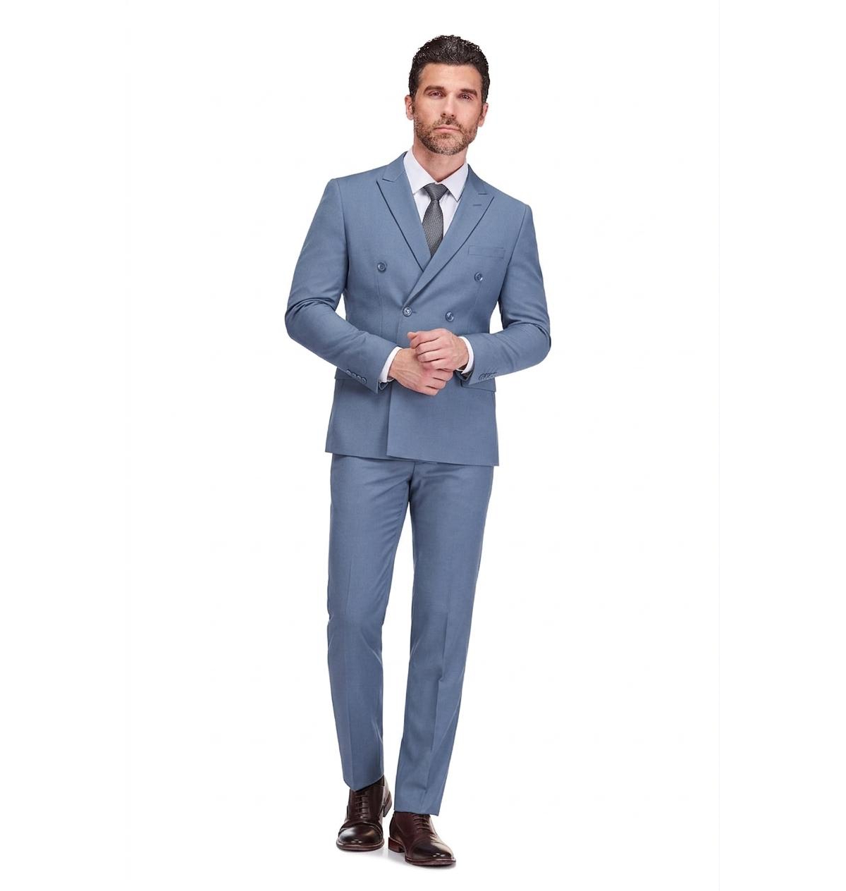 Click here for Gino Vitale Mens Slim Fit 2-Piece Double Breasted... prices