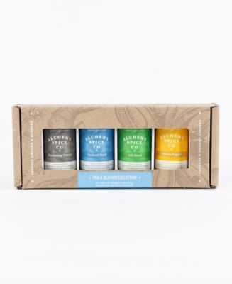 Alchemy Spice Fish Seafood Spice Blend Collection Gift Set, 4 Piece ...
