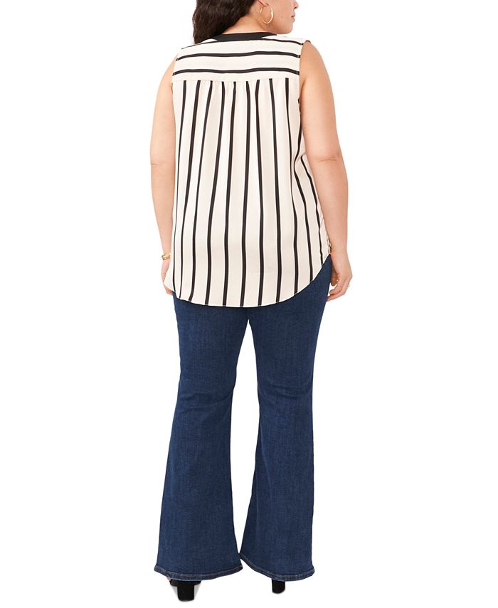 Vince Camuto Plus Size V Neck Sleeveless Blouse Macys