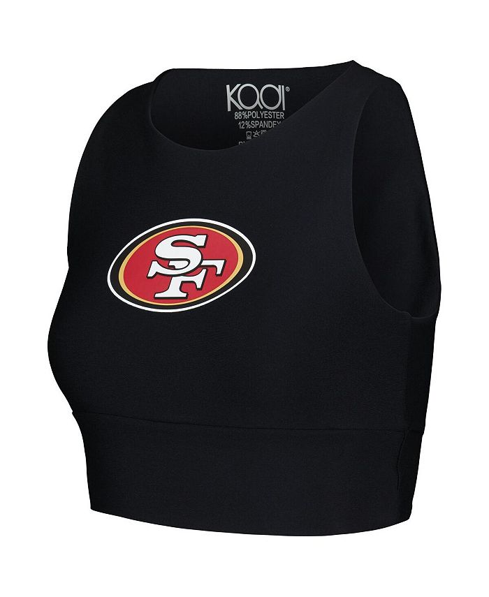 Kadi Brand Women's Black San Francisco 49ers Leggings and Midi Bra Set ...