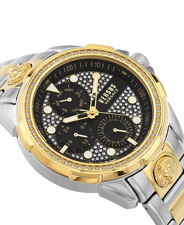 Versus Versace Men's 6E Arrondissement Multifunction Two-Tone Stainless ...