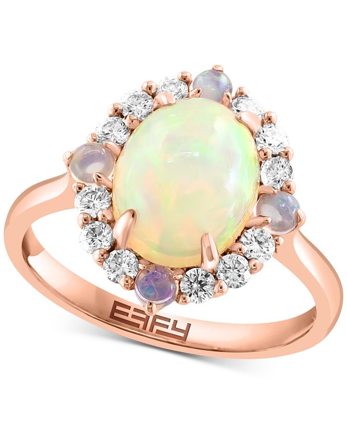 EFFY Collection EFFY® Ethiopian Opal (2-1/8 ct. t.w.) & Diamond (1/3 ct ...