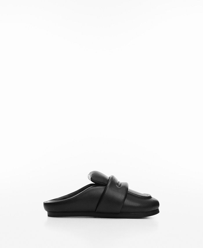 MANGO Women's Quilted Open Back Loafers - Macy's