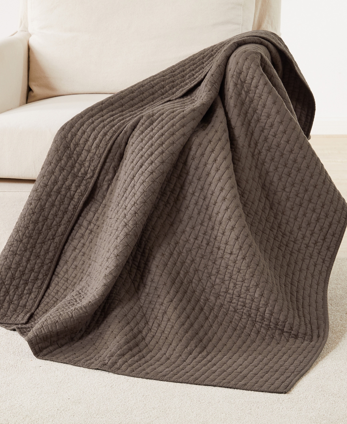 Click here for Levtex Cross Stitch Reversible Quilted Throw  50 x... prices