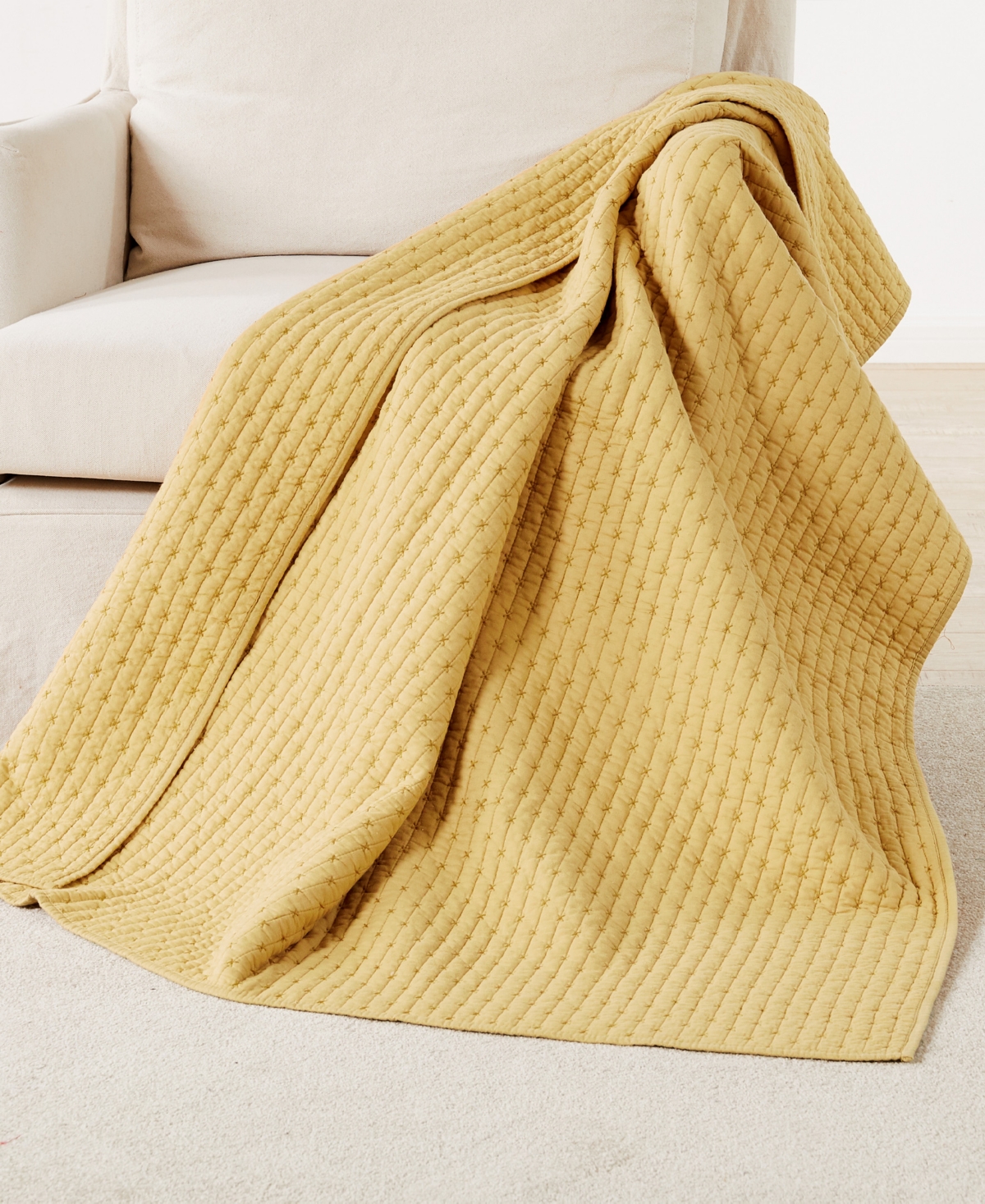 Click here for Levtex Cross Stitch Reversible Quilted Throw  50 x... prices
