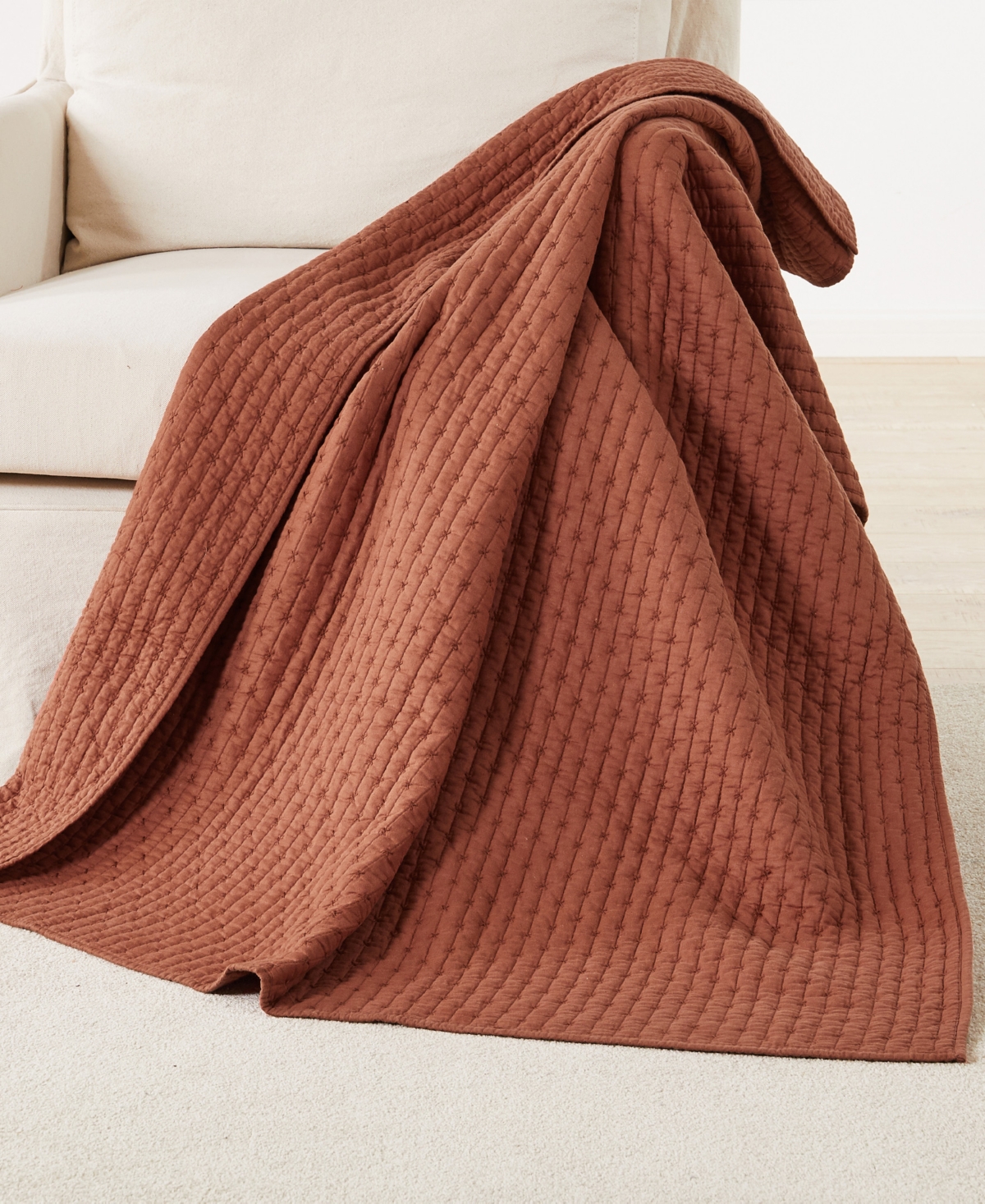 Click here for Levtex Cross Stitch Reversible Quilted Throw  50 x... prices