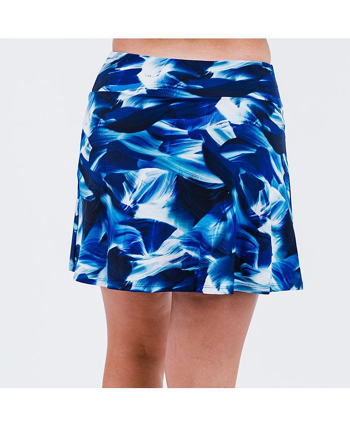 Calypsa Women's A-line Swim Skort - Macy's