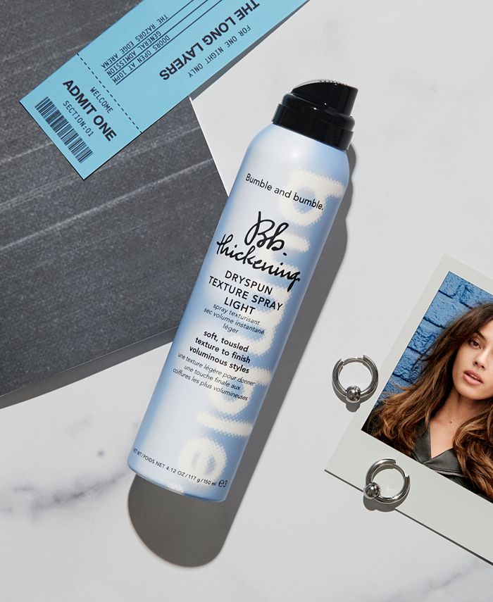 Bumble and Bumble Thickening Dryspun Texture Spray Light, 4.12 oz. - Macy's