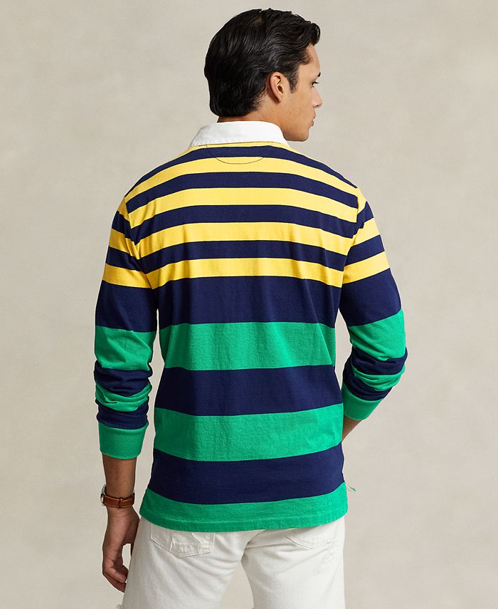 Polo Ralph Lauren Men's Classic-Fit Striped Jersey Rugby Shirt - Macy's