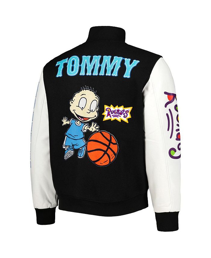 Freeze Max Men's Black, White Rugrats Tommy Basketball Full-Zip Varsity ...