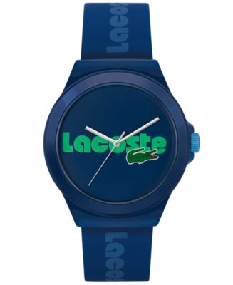 Lacoste Unisex Neocroc Quartz Blue Silicone Strap Watch 42mm - Macy's