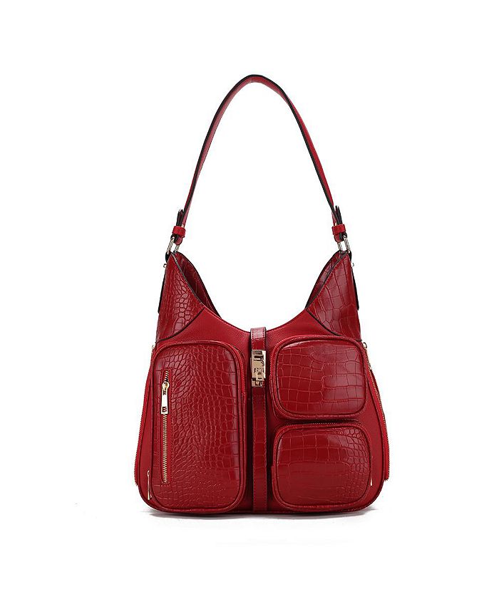 MKF Collection Daphne Crocodile-embossed Shoulder by Mia K - Macy's