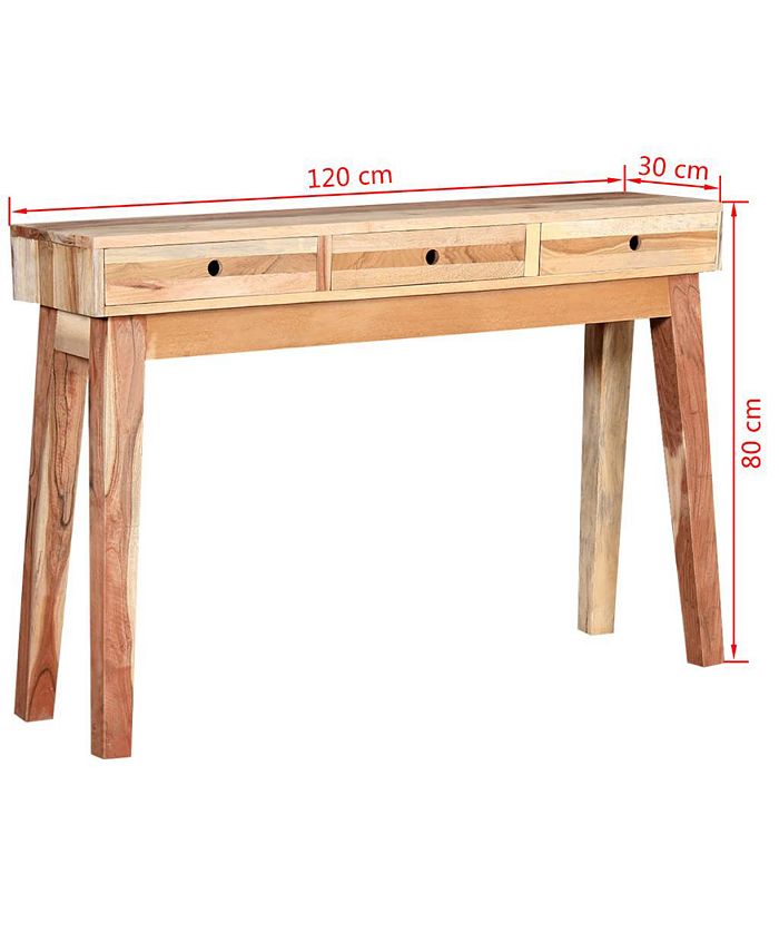 vidaXL Console Table Solid Reclaimed Wood - Macy's