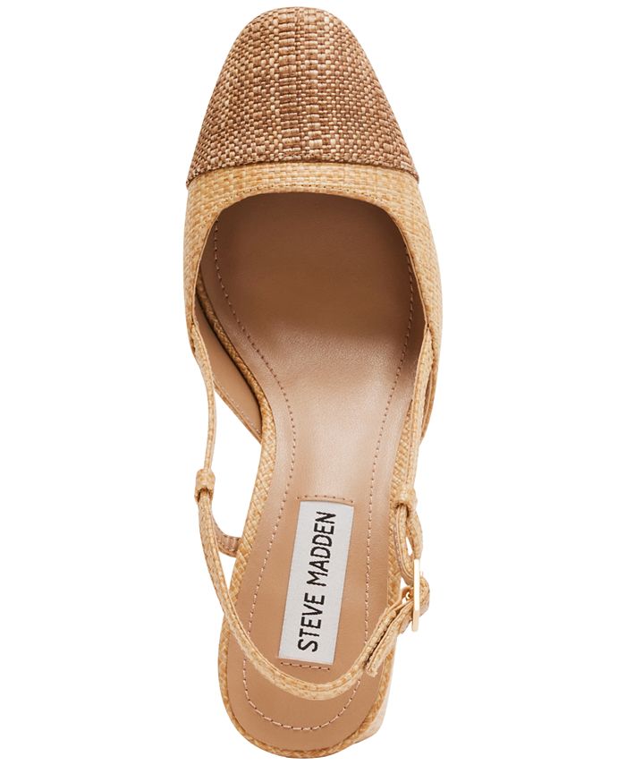 Steve Madden Women's Becka Cap-Toe Slingback Pumps - Macy's