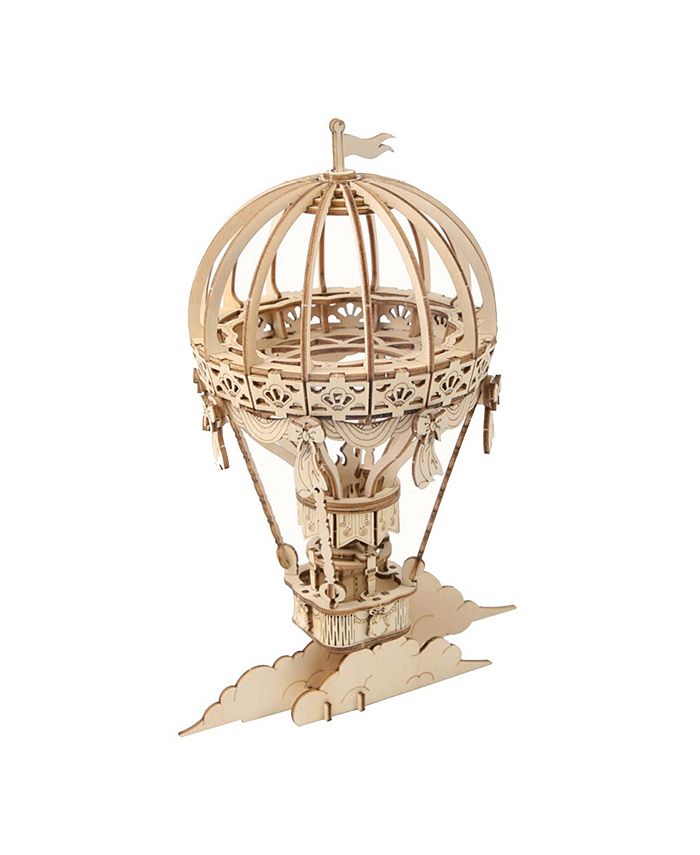 Flash Popup DIY 3D Wood Puzzle - Hot Air Balloon - 140pcs - Macy's