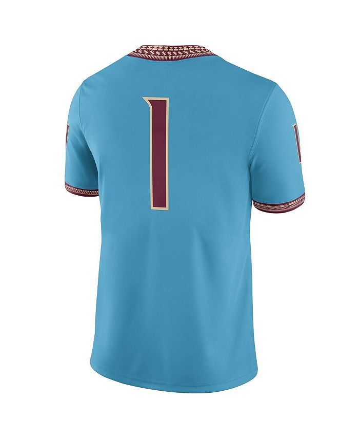 Nike Men's #1 Turquoise Florida State Seminoles Heritage Game Jersey ...