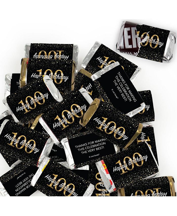 Just Candy 123 Pcs 100th Birthday Candy Party Favors Hershey's ...