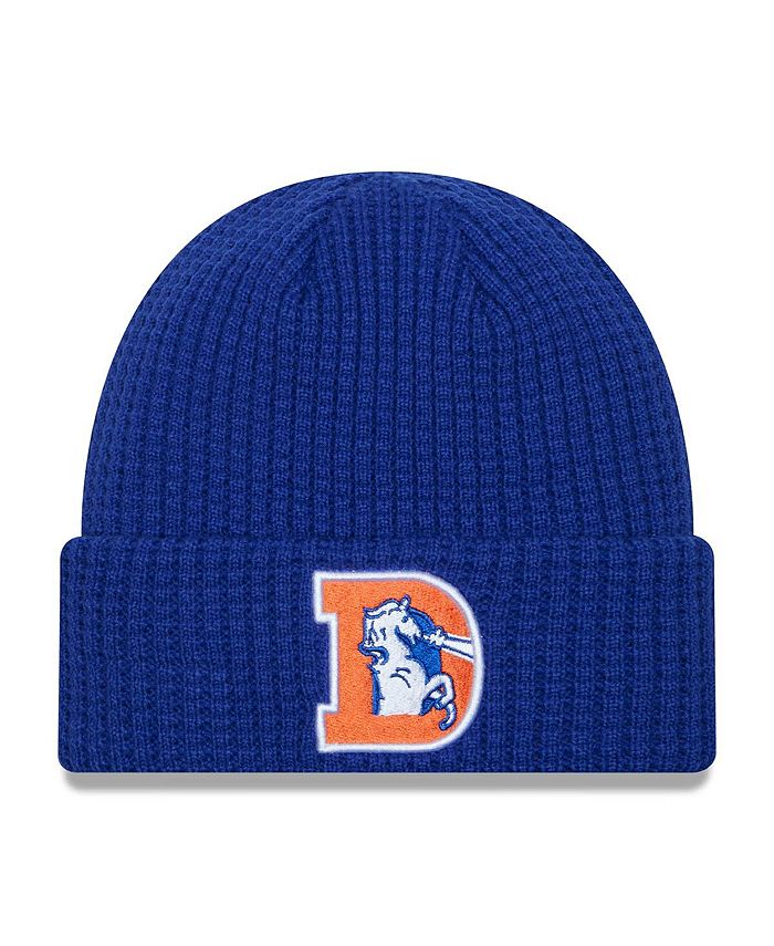 New Era Men's Royal Denver Broncos Historic Prime Cuffed Knit Hat - Macy's