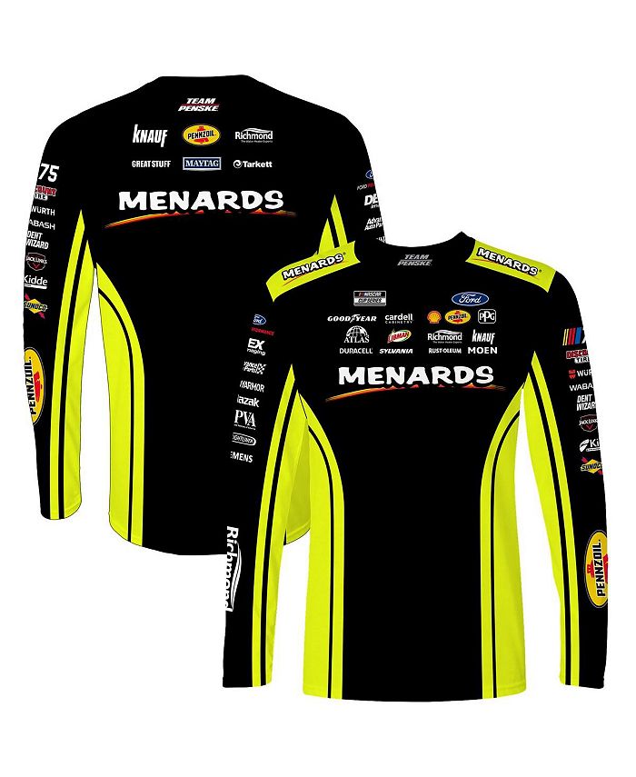 Team Penske Men's Black Ryan Blaney Menards Sublimated Uniform Long ...
