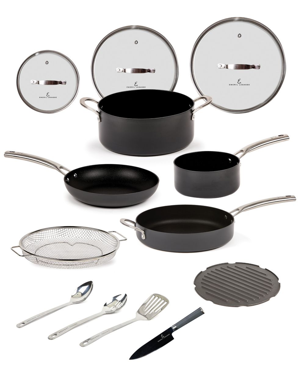 Emeril Lagasse Forever Pan Pro, Aluminum Hard Anodized 13 Piece ...