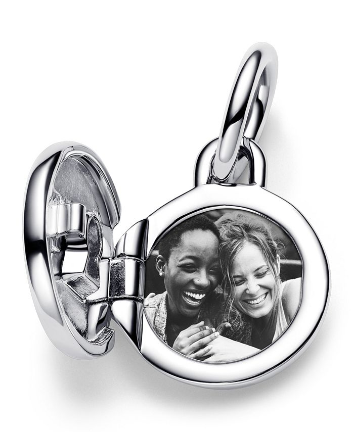 Pandora Cubic Zirconia Key Hole Engravable Locket Dangle Charm - Macy's