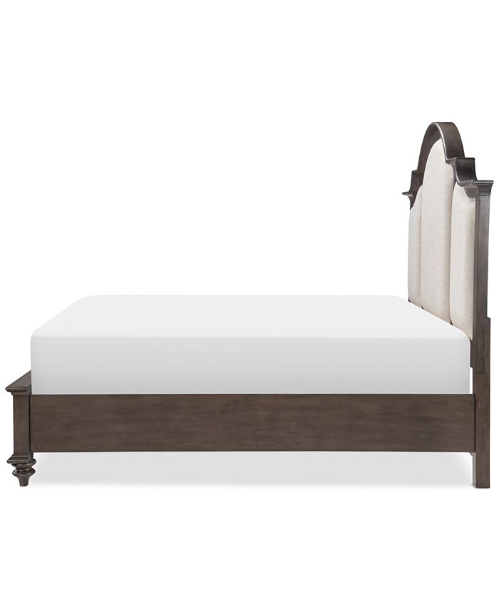 Furniture Mandeville Upholstered Queen Storage Bed - Macy's