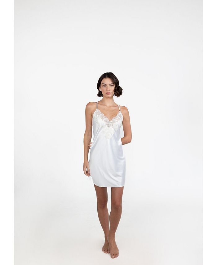 Entos Luxury Satin Night Gown Colette By Entos - Macy's