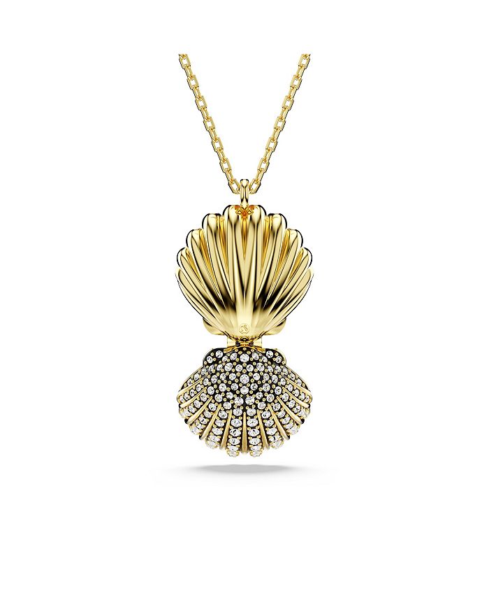 Swarovski Crystal Swarovski Imitation Pearl, Shell, White, Gold-Tone ...