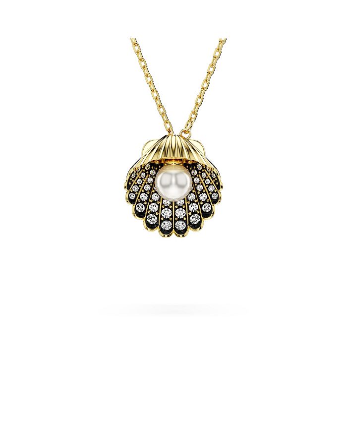 Swarovski Crystal Swarovski Imitation Pearl, Shell, White, Gold-Tone ...