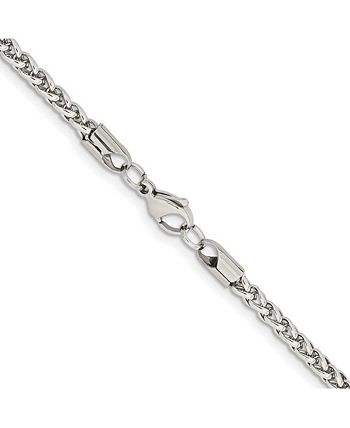 Chisel Stainless Steel 4mm Wheat Chain Necklace - Macy's