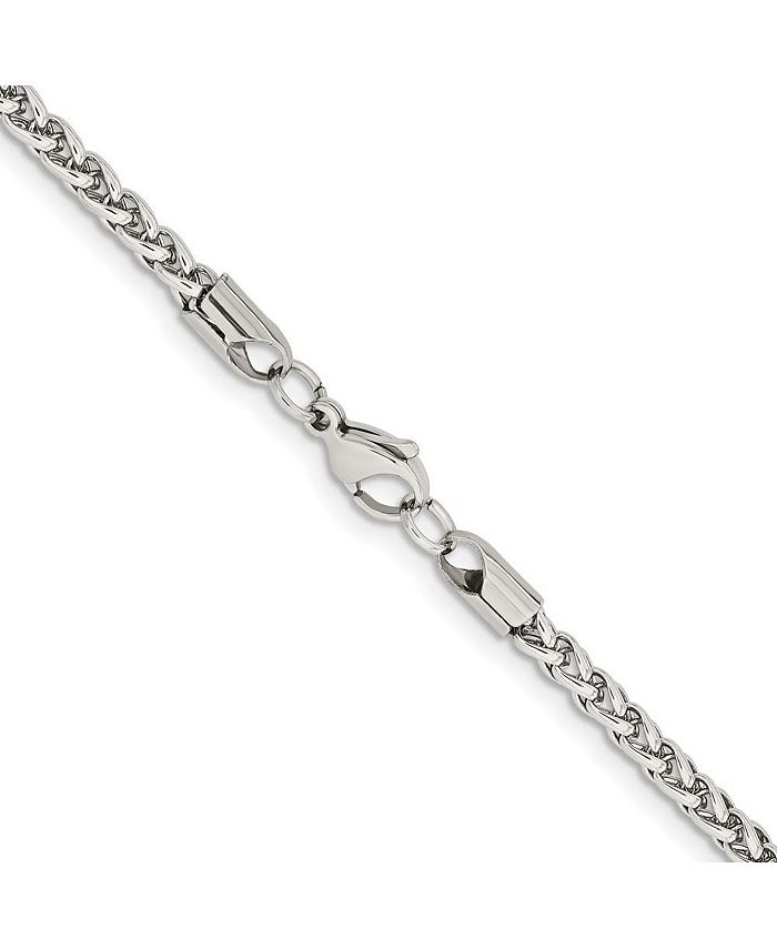 Chisel Stainless Steel 4mm Wheat Chain Necklace - Macy's