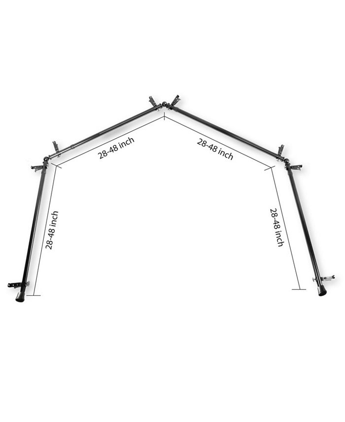Rod Desyne Delilah 13/16 4-Sided Bay Window Curtain Rod - Macy's
