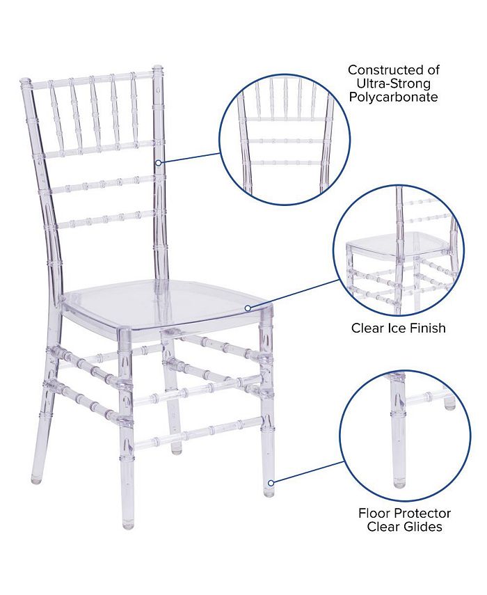 EMMA+OLIVER 2 Pack Stacking Ghost Chair - Macy's