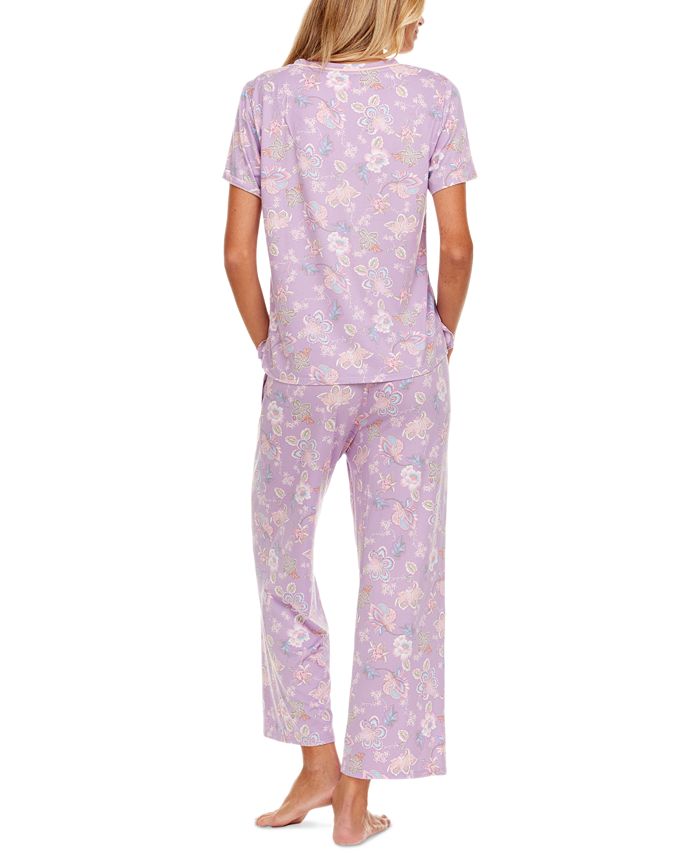 Flora by Flora Nikrooz Women's 2-Pc. Nancy Printed Capri Pajamas Set ...