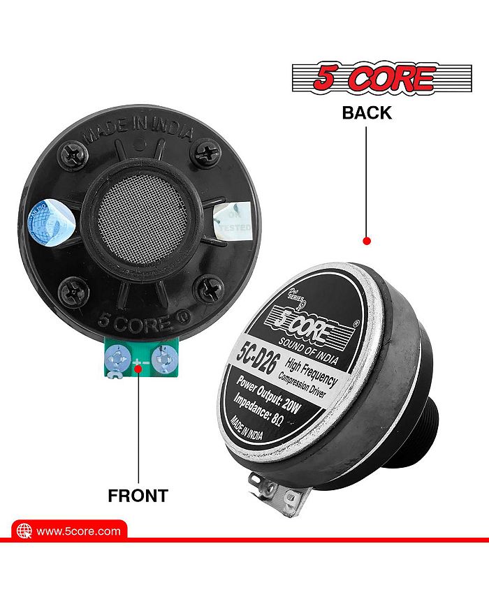 5 Core Horn Speaker Throat Screw On Tweeter Driver Horn 15x5 Inch ...