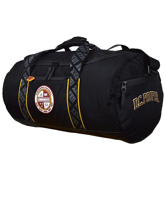 DC Proper Black Washington Commanders Jetsetter Duffel Bag - Macy's
