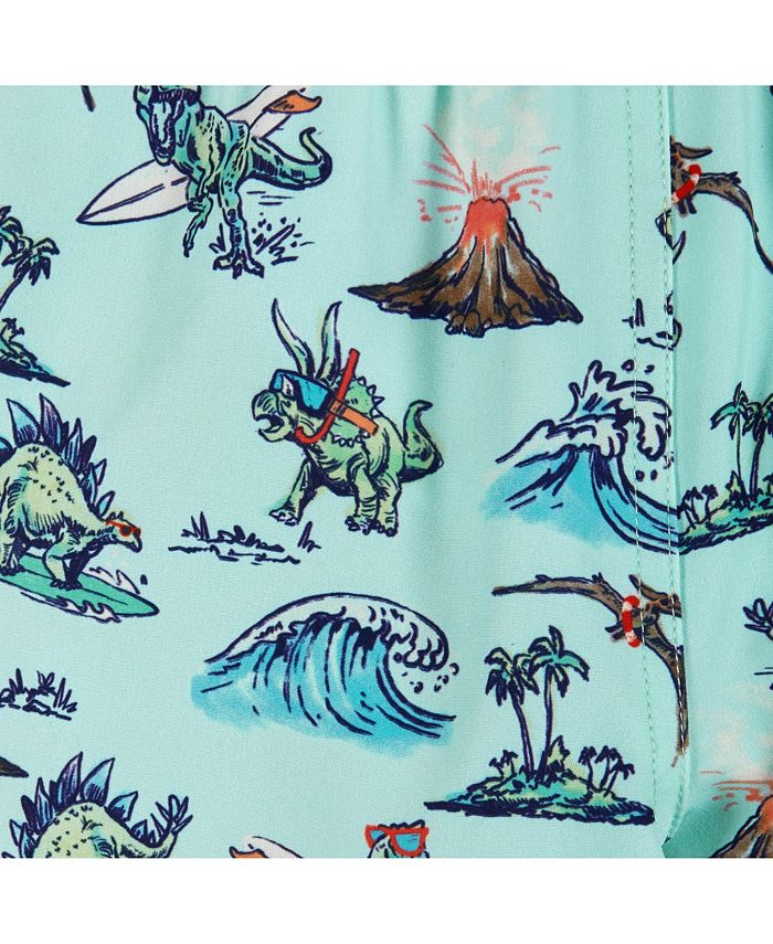 Andy & Evan Little Boys Toddler/Child Surfing Dinosaur Boardshort - Macy's