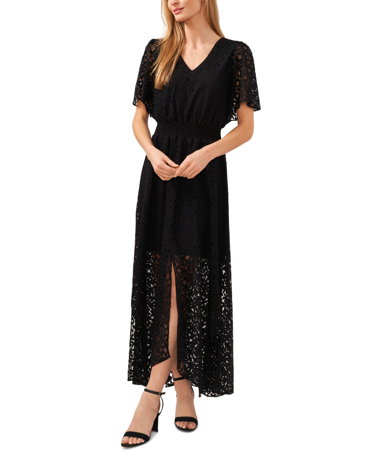 Click here for CeCe Womens Lace Batwing Sleeve Maxi Dress - Rich... prices