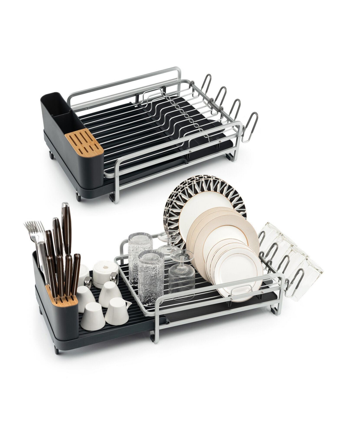 Click here for Aluminum Expandable Dish Drying Rack with Drain bo... prices