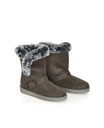 AVENUE Womens WIDE FIT Porcha Hug Boot - grey - Macy's