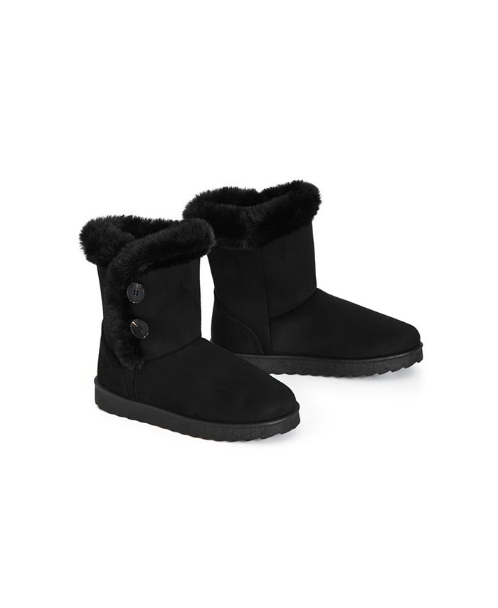 AVENUE Womens WIDE FIT Reagan Hug Boot - black - Macy's